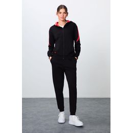 &Uuml;bergr&ouml;&szlig;e Kapuzenzip-Sweatshirt und Hosen-Set