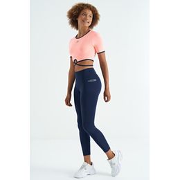 Hochtaillierte Scuba-Leggings