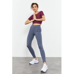Hochtaillierte Baumwoll-Elastan-Leggings