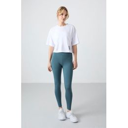 Hochgeschnittene Baumwoll-Elasthan-Leggings