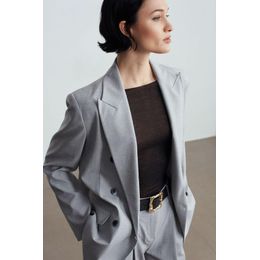 Damen Crepe Blazerjacke