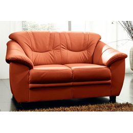 Sit & More 2-Sitzer SIT & MORE "Savona", orange (terrakotta), B:148cm H:90cm T:90cm, PRIMABELLE-Microfaser (100% Polyester);SOFTLUX-Kunstleder;SOFTLUX/Struktur (Korpus in Kunstleder, Sitz und R&uuml;cken in Strukturstoff aus 75% Polyester und 25% Viskose);NaturLEDER (echtes Rindsleder), Korpus in farblich passendem Kunstleder, Sofas, mit Federkern