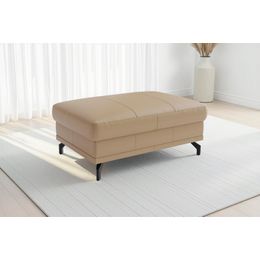 Sit & More Polsterhocker SIT & MORE, B:103cm H:45cm T:69cm, beige, Hocker, "Chelsea, B: 103 cm, Leder", mit praktischem Stauraum, besonders langlebig