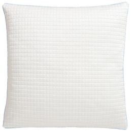 Kissenh&uuml;lle Ribeco "Olaf, Ersatzkissenbezug mit k&uuml;hlender & w&auml;rmender Seite", wei&szlig; (altwei&szlig;), B:80cm L:80cm, Baumwolle, Bezug: 50% Baumwolle, 50% Polyester. F&uuml;llung: 50% Baumwolle, 50% Polyester, Kissenbez&uuml;ge, Kissenh&uuml;lle, der perfekte Bezug f&uuml;r den Sommer