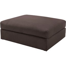Polsterhocker OTTO HOME, B:101cm H:52cm T:97cmdunkelbraun, 100% Polyester, Hocker, "Soft&Cosy XL, B: 101 cm - OTTO. Verl&auml;ssliche Qualit&auml;t.",