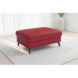 Sit & More Polsterhocker SIT & MORE, B:103cm H:45cm T:69cm, rot, Hocker, "Chelsea, B: 103 cm, Leder", mit praktischem Stauraum, besonders langlebig