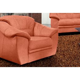 Sit & More Sessel SIT & MORE "Savona", orange (terrakotta), B:103cm H:90cm T:90cm, NaturLEDER: Bitte beachten Sie, dass Lederbez&uuml;ge mehr N&auml;hte aufweisen als Stoffbez&uuml;ge.;SOFTLUX-Kunstleder;NaturLEDER (echtes Rindsleder in Sitz und R&uuml;cken, Korpus in farblich passendem Kunstleder);SOFTLUX/Struktur (Korpus in Kunstleder, Sitz und R&uuml;cken in Strukturstoff aus 75% Polyester und 25% Viskose);Luxus-Microfaser Altara
