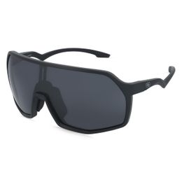 Rudy Project SP991006-0000 THUNDER | Unisex-Sonnenbrille | Fassung: Vollrand, Monoscheibe, Kunststoff, Schwarz Matt | Glasfarbe: Grau