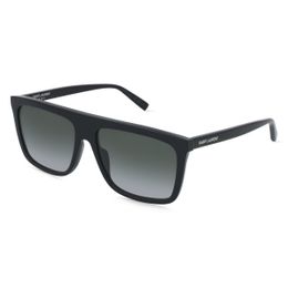 SAINT LAURENT SL 904 | Herren-Sonnenbrille | Fassung: Vollrand, Eckig, Acetat, Schwarz | Glasfarbe: Grau