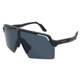 Rudy Project SP981006-0000 SPINSHIELD PRO | Unisex-Sonnenbrille | Fassung: Halbrand, Monoscheibe, Kunststoff, Schwarz Matt | Glasfarbe: Grau