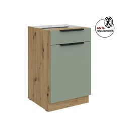 K&uuml;chen-Preisbombe K&uuml;chen Unterschrank 50 K&uuml;che ARIA Aquamarin matt Anti Fingerprint K&uuml;chenzeile
