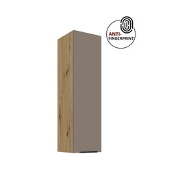 K&uuml;chen-Preisbombe K&uuml;che ARIA H&auml;ngeschrank 30 cm H&ouml;he 90 cm Sandgrau K&uuml;chenzeile Anti Fingerprint