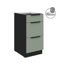 K&uuml;chen-Preisbombe K&uuml;chen Unterschrank 40 K&uuml;che ARIA Aquamarin matt Anti Fingerprint K&uuml;chenzeile