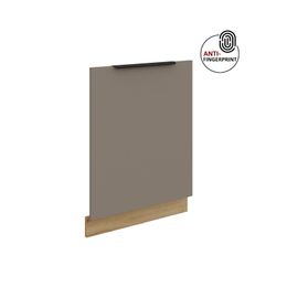 K&uuml;chen-Preisbombe Frontblende f&uuml;r vollintegrierten Geschirrsp&uuml;ler 60 ARIA Sandgrau + Eiche Artisan