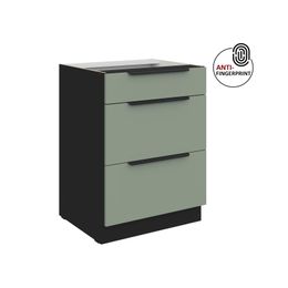 K&uuml;chen-Preisbombe K&uuml;chen Unterschrank 60 K&uuml;che ARIA Aquamarin ultra Anti Fingerprint K&uuml;chenzeile