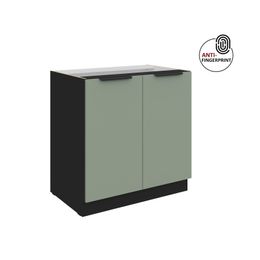 K&uuml;chen-Preisbombe K&uuml;chen Unterschrank 80 K&uuml;che ARIA Aquamarin matt Anti Fingerprint K&uuml;chenzeile