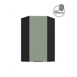 K&uuml;chen-Preisbombe K&uuml;che ARIA Eckh&auml;ngeschrank 60 cm, H&ouml;he 90 Aquamarin K&uuml;chenzeile Anti Fingerprint
