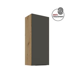 K&uuml;chen-Preisbombe K&uuml;che ARIA H&auml;ngeschrank 45 cm H&ouml;he 90 cm Graphite K&uuml;chenzeile Anti Fingerprint