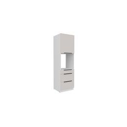 K&uuml;chen-Preisbombe K&uuml;chen Hochschrank 60 cm COMO Kaschmir + Wei&szlig; K&uuml;chenzeile K&uuml;chenblock K&uuml;che