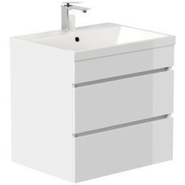 Posseik Badm&ouml;bel Fellini 60 SoftClose eiche gold mit drei grifflosen Schubladen