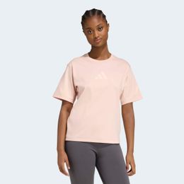 Damen T-Shirt "ADIDAS Z.N.E", rosa, Gr. L, adidas Sportswear, Obermaterial: 100% Baumwolle, Shirts, f&uuml;r Erwachsene, mit Rundhalsausschnitt, ohne
