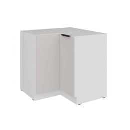 K&uuml;chen-Preisbombe K&uuml;chen Eckunterschrank 90x90 cm COMO Kaschmir beige + Wei&szlig; K&uuml;che K&uuml;chenzeile