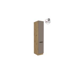 K&uuml;chen-Preisbombe K&uuml;chen Hochschrank 40 cm K&uuml;che ARIA Sandgrau matt Anti Fingerprint K&uuml;chenzeile