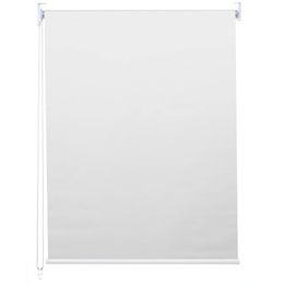 Rollo MCW-D52, Fensterrollo Seitenzugrollo Jalousie, Sonnenschutz Verdunkelung blickdicht 40x160cm ~ wei&szlig;