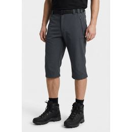 Shorts CMP, Herren, Gr. 46, N-Gr, grau (antracite), Obermaterial: 89% Polyester, 11% Elasthan, Hosen Shorts, ergonomische Caprihose, aus 4-Wege-Stretch, leichtes Material