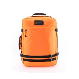 Sportrucksack National Geographic "Hybrid", Gr. B/H/T: 36cm, orange, Kunstfaser, Rucks&auml;cke, mit verstaubaren Tragegurten