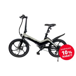 Blaupunkt Henri faltbares E-Bike 20 Zoll 250W schwarz/grau - E-Bikes, Scooter & Zubeh&ouml;r