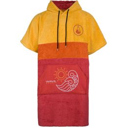 Wave Hawaii AirLite Paia Unisex Poncho rot S - Damenshirts, -blusen & -pullover