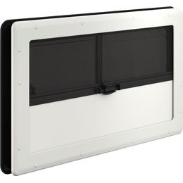Dometic PUR-Win S10 Schiebefenster doppelte Acrylverglasung mit integriertem Rollo und Fliegengitter wei&szlig; 1000 x 500 mm - Fenster