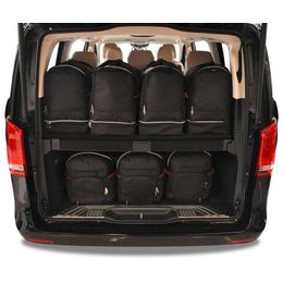 KJUST 7-teiliges Kofferraumtaschen-Set f&uuml;r Mercedes-Benz V-Klasse Lang ab 2015 - Organizer und Taschen