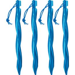 Berger BasePeg Schraubhering 20 cm aus Aluminium f&uuml;r gemischte B&ouml;den, 4er-Pack - Zeltheringe & Abspannmaterial