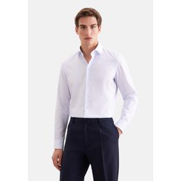 Seidensticker Herren Businesshemd "Schwarze Rose"blau, Gr. 44, bedruckt, 100% Baumwolle, Hemden, Slim 1/1 Kentkragen Druck