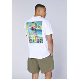 Chiemsee Herren Print-Shirtwei&szlig;, Gr. M, 100% Baumwolle, Shirts
