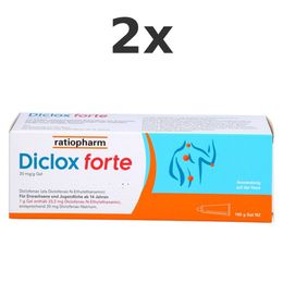 ratiopharm 2x Diclox forte 20 mg/g Gel 100 g
