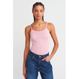 Strukturierte Crop-Top-Bluse mit Schleifendetail