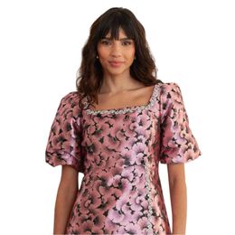 Lovedrobe - Shift-Kleid f&uuml;r Damen, Jacquard, Party (Pink)