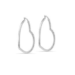 Damen Ohrringe Herz des Lichts aus 925 Sterling Silber mit Zirkonia BIPE085