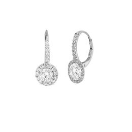 Damen Creolen aus 925er Sterlingsilber mit Zirkonia BIPE073