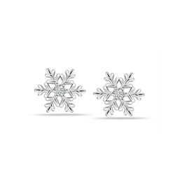Damen Schneeflocken Ohrringe aus 925 Sterling Silber BIPE035