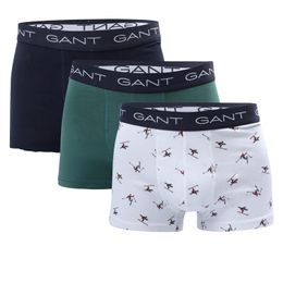 Gant - Boxershorts f&uuml;r Herren (3er-Pack) (Wei&szlig;/Gr&uuml;n/Schwarz)