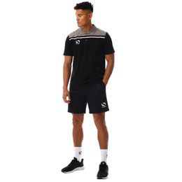 Sondico - "Precision" Poloshirt f&uuml;r Herren, Mit Kragen (Schwarz/Holzkohle)