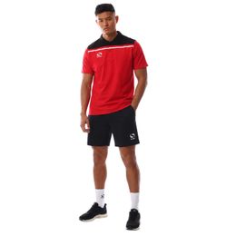 Sondico - "Precision" Poloshirt f&uuml;r Herren, Mit Kragen (Rot/Schwarz)