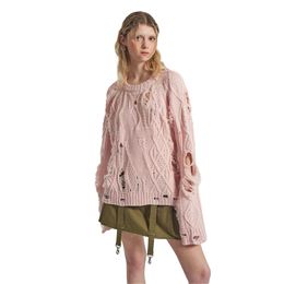The Ragged Priest - "Disciple" Maxikleid f&uuml;r Damen, Mit Zopfmuster (Pink)