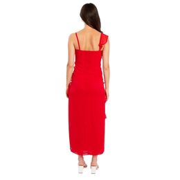 Influence - Maxikleid f&uuml;r Damen, V-Ausschnitt, Tr&auml;gerhemd (Rot)