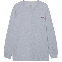 Dickies - "Luray" T-Shirt Tasche f&uuml;r Herren Lang&auml;rmlig (Holzkohle)