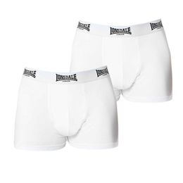 Lonsdale - Boxershorts f&uuml;r Herren (2er-Pack) (Wei&szlig;)